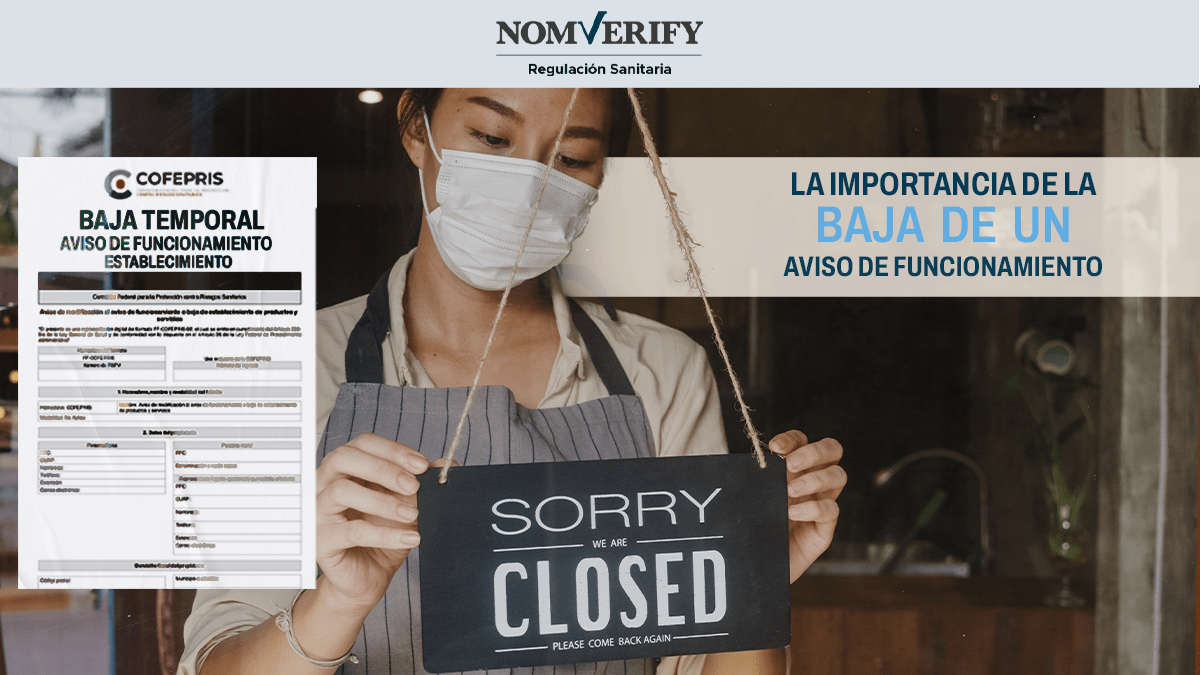 ¿Cuándo y Cómo Dar de Baja tu Aviso de Funcionamiento ante COFEPRIS ...